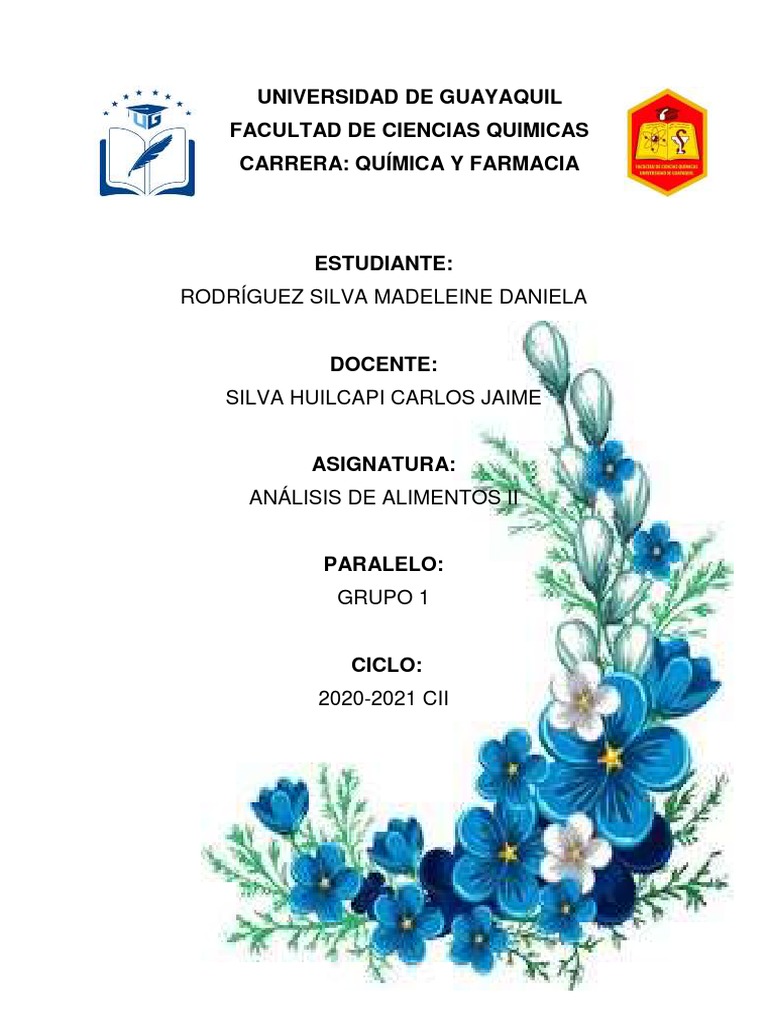 Rodriguez Madeleine - Informes de Laboratorio II Parcial | PDF | Destilación | Alimentos