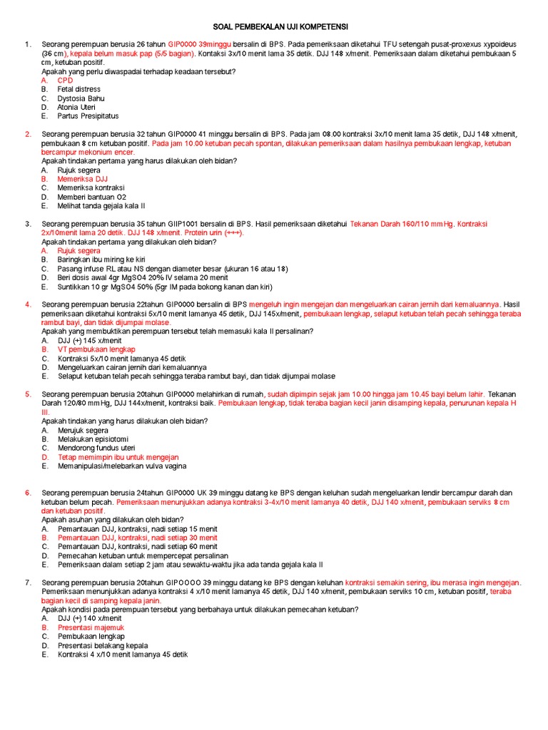 Soal Vignette Gadar 60 | PDF