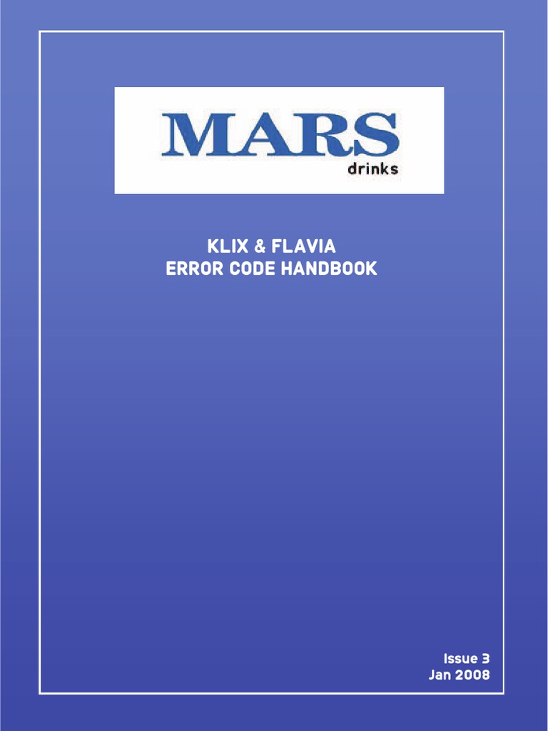 Mars Error Code Handbook 3 Pdf Menu Computing Flash Memory
