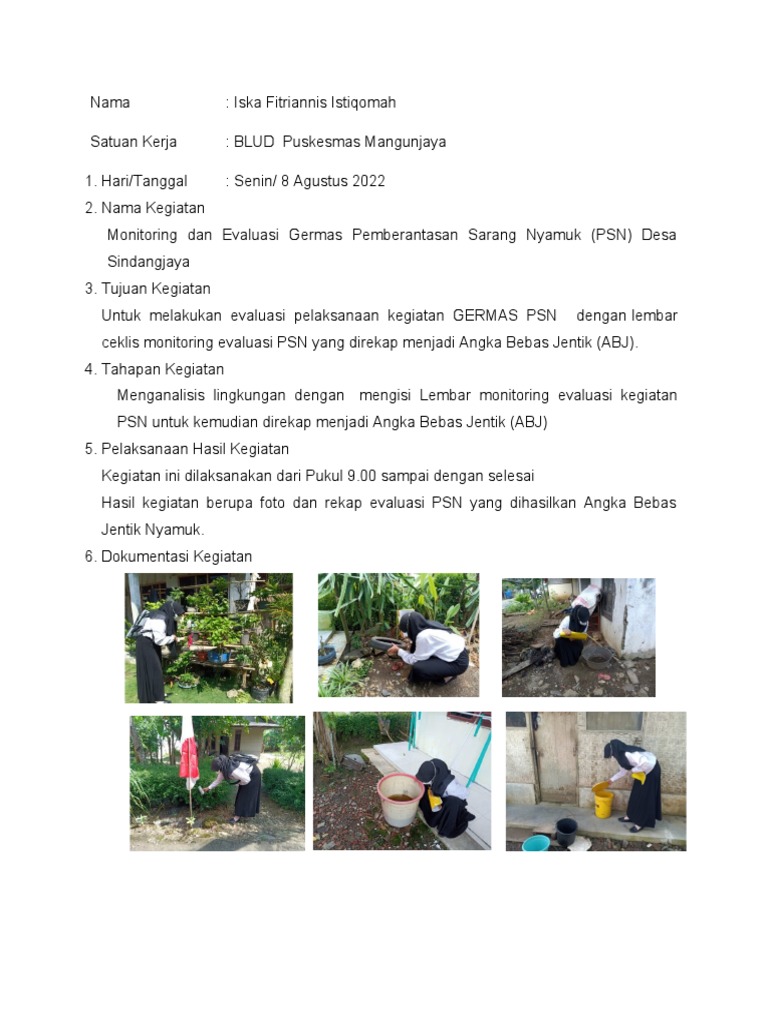 Format Monev PSN | PDF