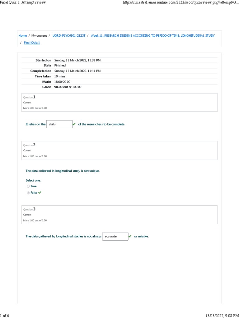 FQ1 Field Methods 90% | PDF | Methodology | Statistics