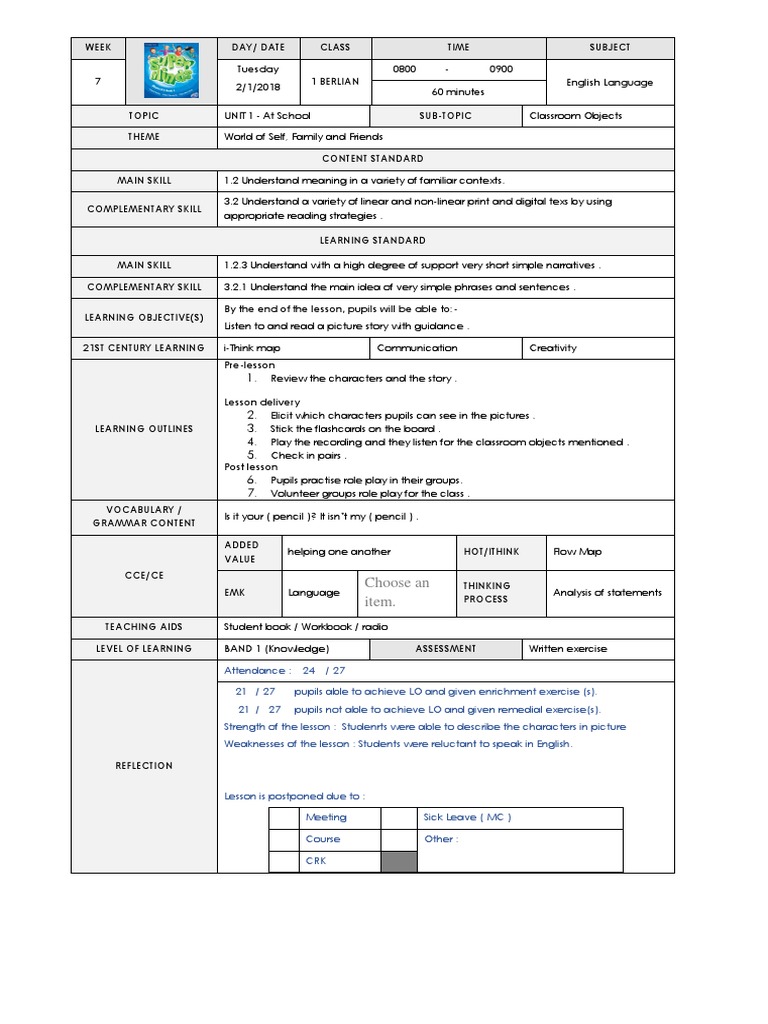 Pencerapan Lesson Plan | PDF