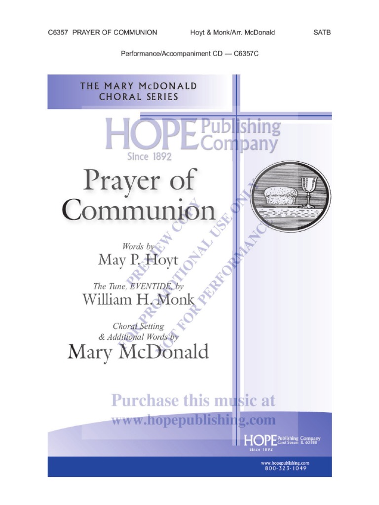 Prayer of Communion | PDF