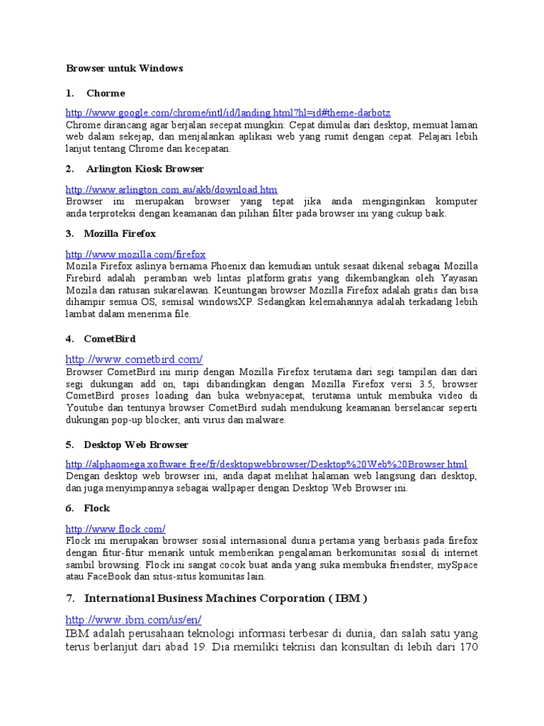 Panduan Browser untuk Pengguna Windows | PDF