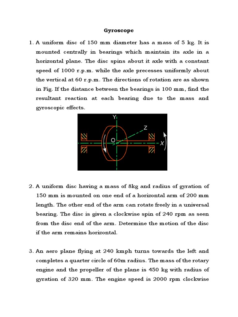Gyroscope Problems | PDF