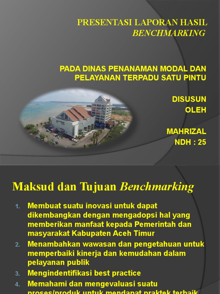 Laporan Benchmarking Dinas Perizinan | PDF