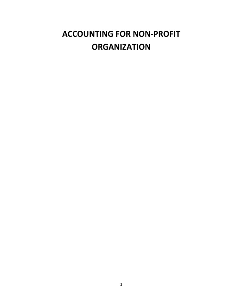 Accounting For Npo | PDF | Debits And Credits | Fund Accounting