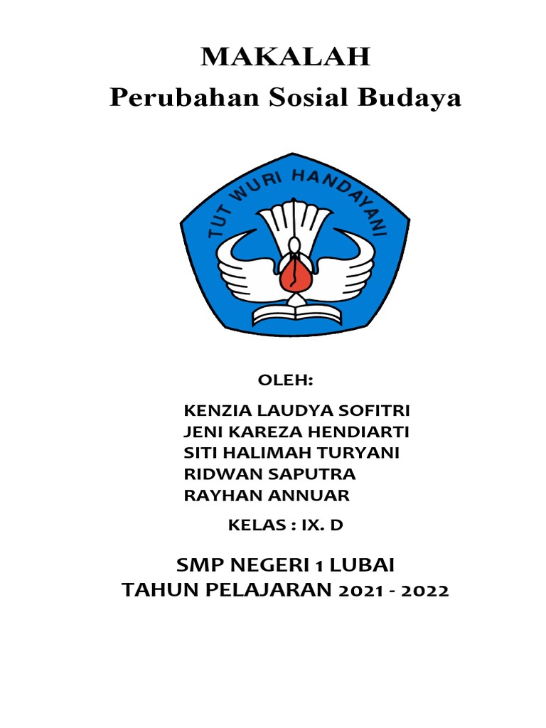 Makalah Perubahan Sosial Budaya | PDF