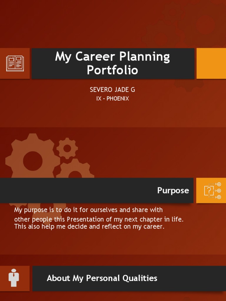 Career Planning Portfolio Overview | PDF | Cognition
