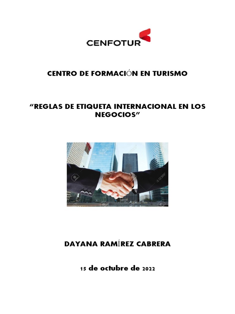 MONOGRAFÍA REGLAS DE ETIQUETA INTERNACIONAL EN LOS NEGOCIOS | PDF ... MONOGRAFÍA REGLAS DE ETIQUETA INTERNACIONAL EN LOS NEGOCIOS | PDF ...