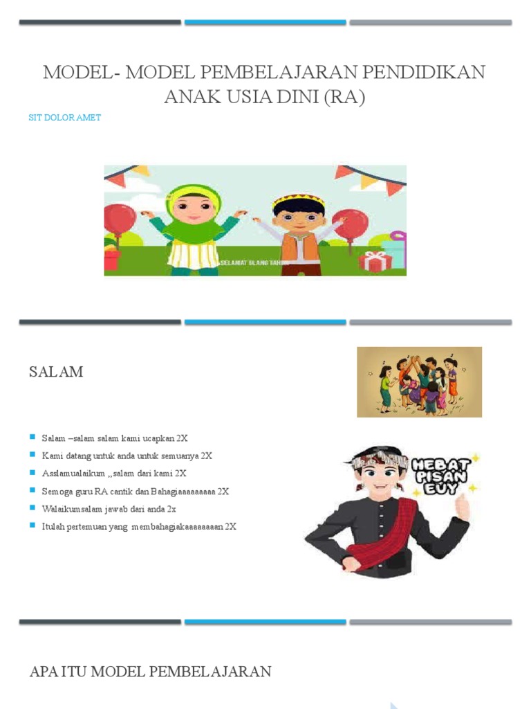 Model Pembelajaran PAUD Efektif | PDF