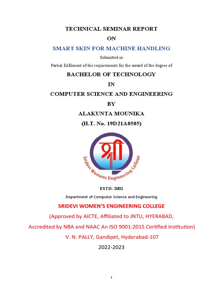 Technical Seminar Report - Smart | PDF