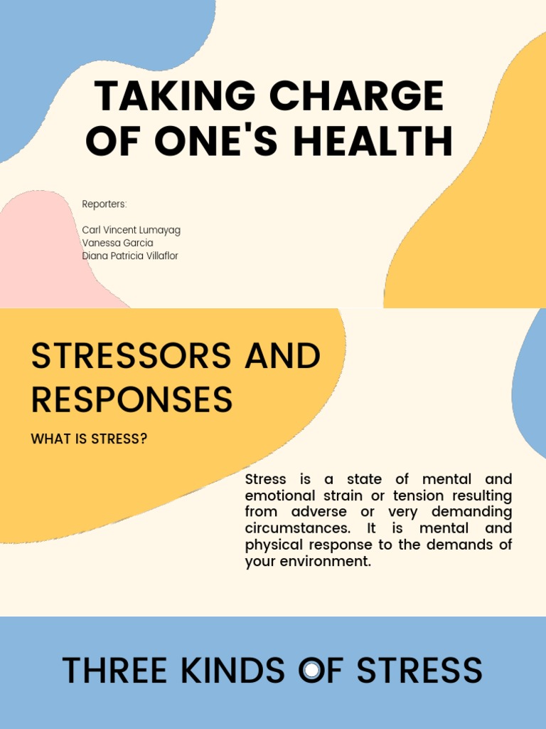 Taking Charge of One's Health | PDF | Stress (Biology) | Thought