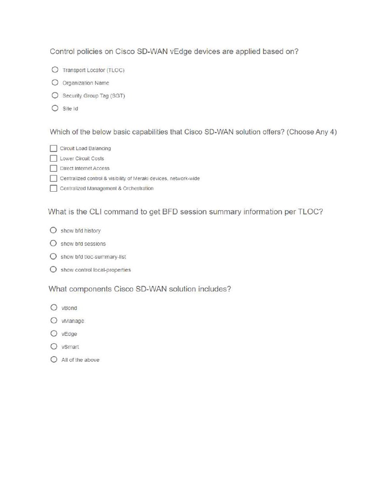SDWAN Cisco Blackbelt Stage 1 | PDF