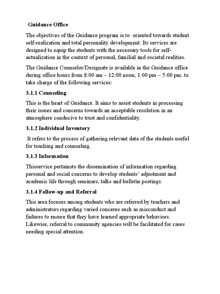 Guidance-Services | PDF