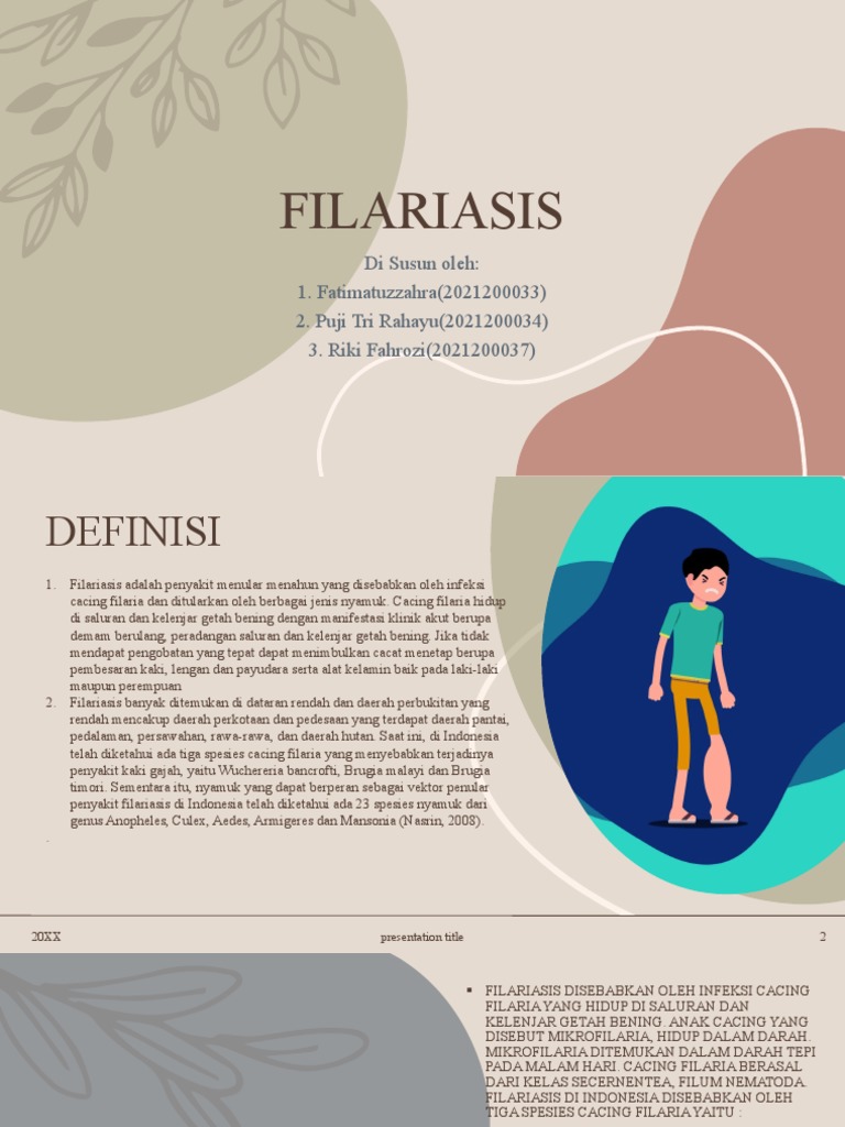 PENYEBAB DAN GEJALA FILARIASIS | PDF