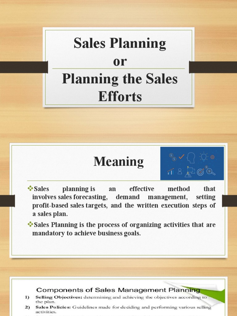 Sales Planning | PDF