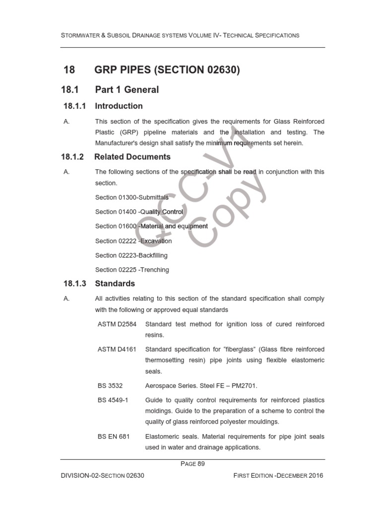 SD - GRP Pipes Revised_27062022021358 | PDF | Fiberglass | Pipe (Fluid ...