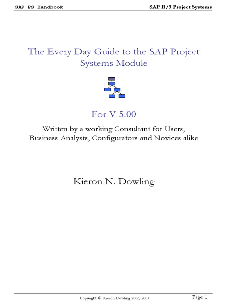 Kieron N Dowling SAP R 3 Project Systems | PDF