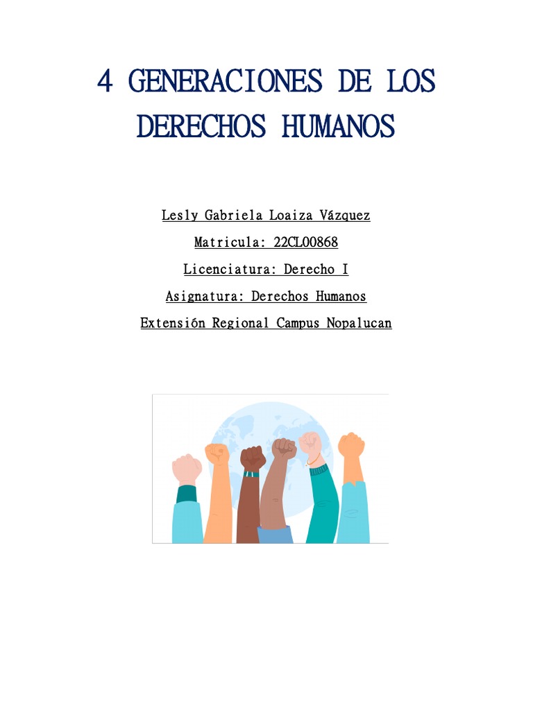 Generaciones de los D.H (1) | PDF