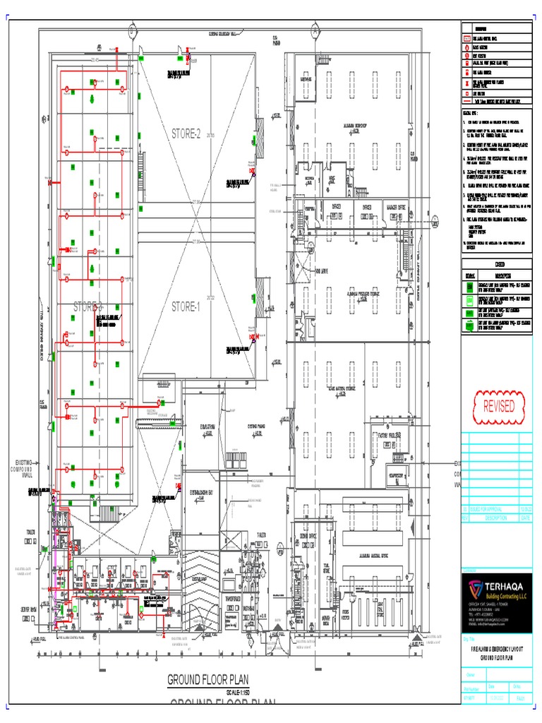 Fire Alarm & Emergency Layout-Fa-Gf | PDF