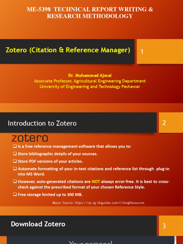 Zotero: A Guide to Citation Management | PDF | Application Software ...