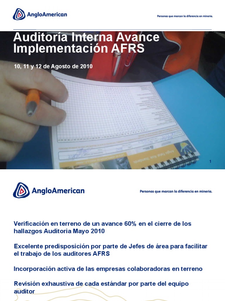 Informe Auditoría Interna AFRS Agos-2010 | PDF