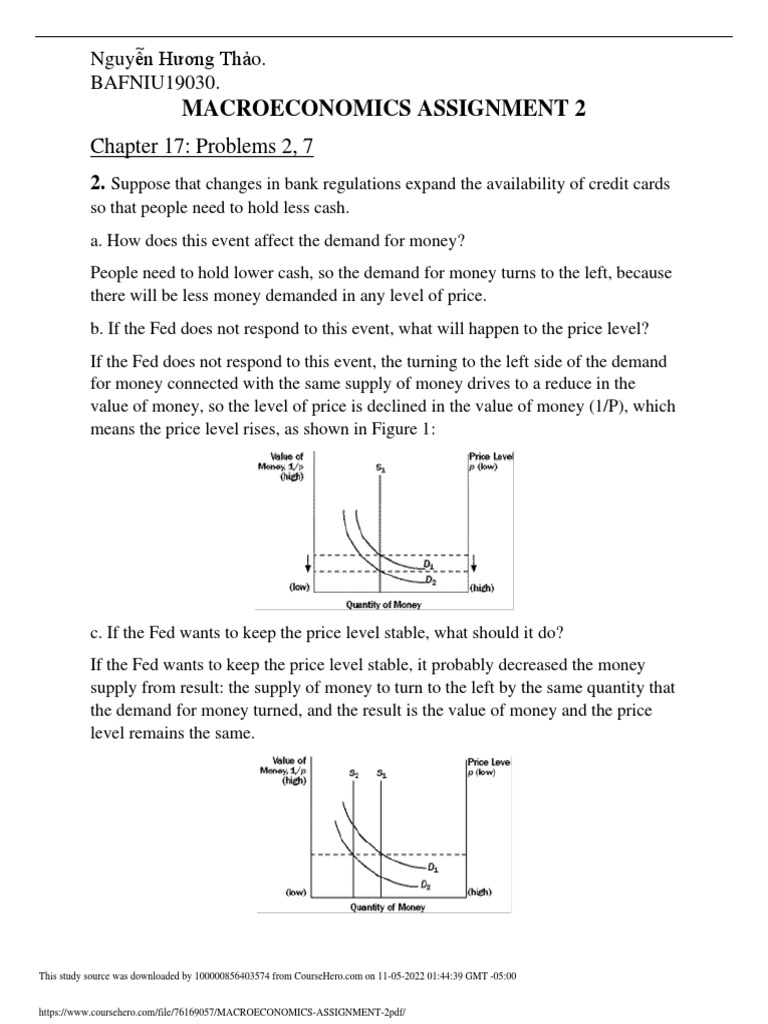 Assignment Macroeconomic | PDF