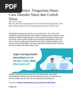 Cara Penulisan Et Al Pada Sitasi Dan Daftar Pustaka | PDF