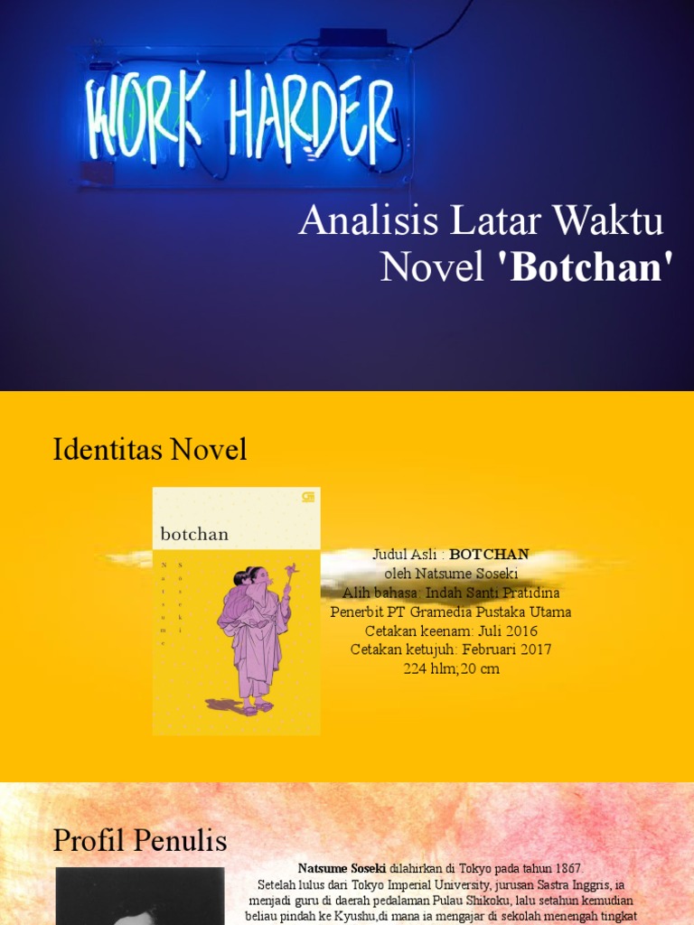 Analisis Latar Waktu Novel Botchan | PDF