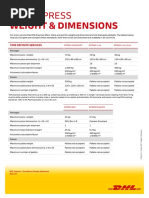 DHL Express Weights & Sizes - ENG 2023 | PDF | Pallet | Weight