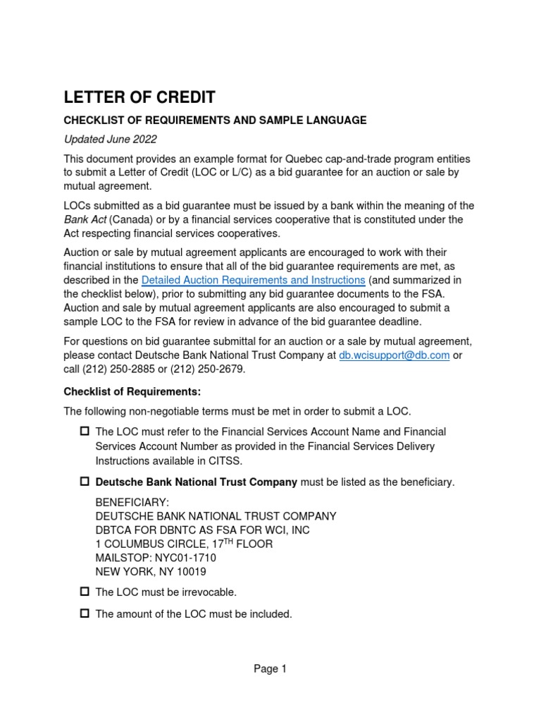 Modele Lettre en | PDF | Letter Of Credit | Economies