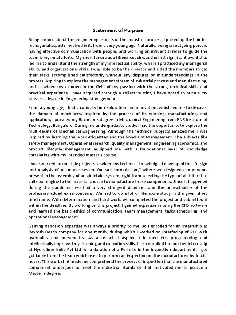 SOP Penn State | PDF