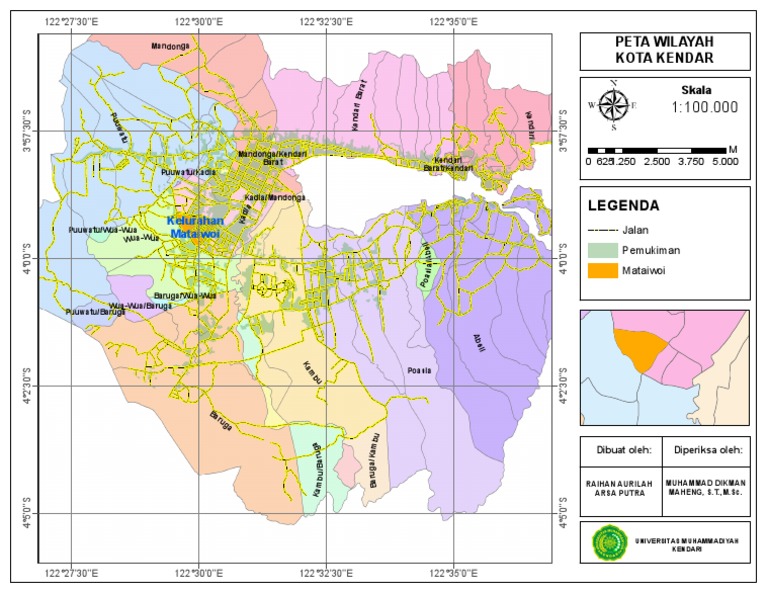 Peta Wilayah Kota Kendari | PDF