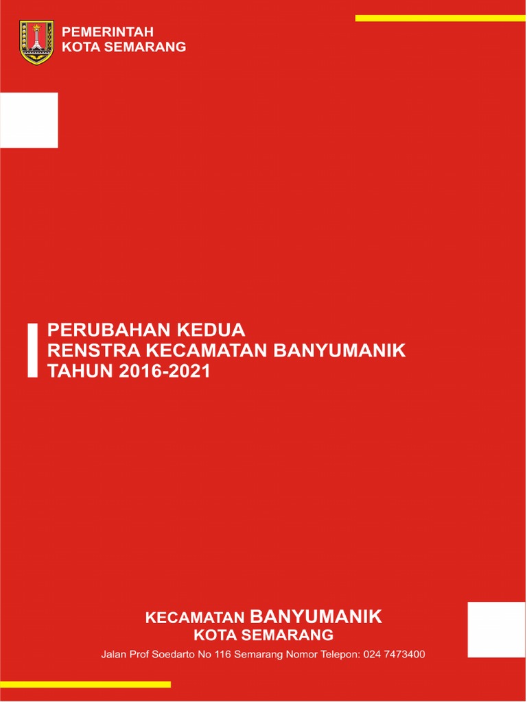 48 Renstra Perubahan II Kec-Banyumanik | PDF