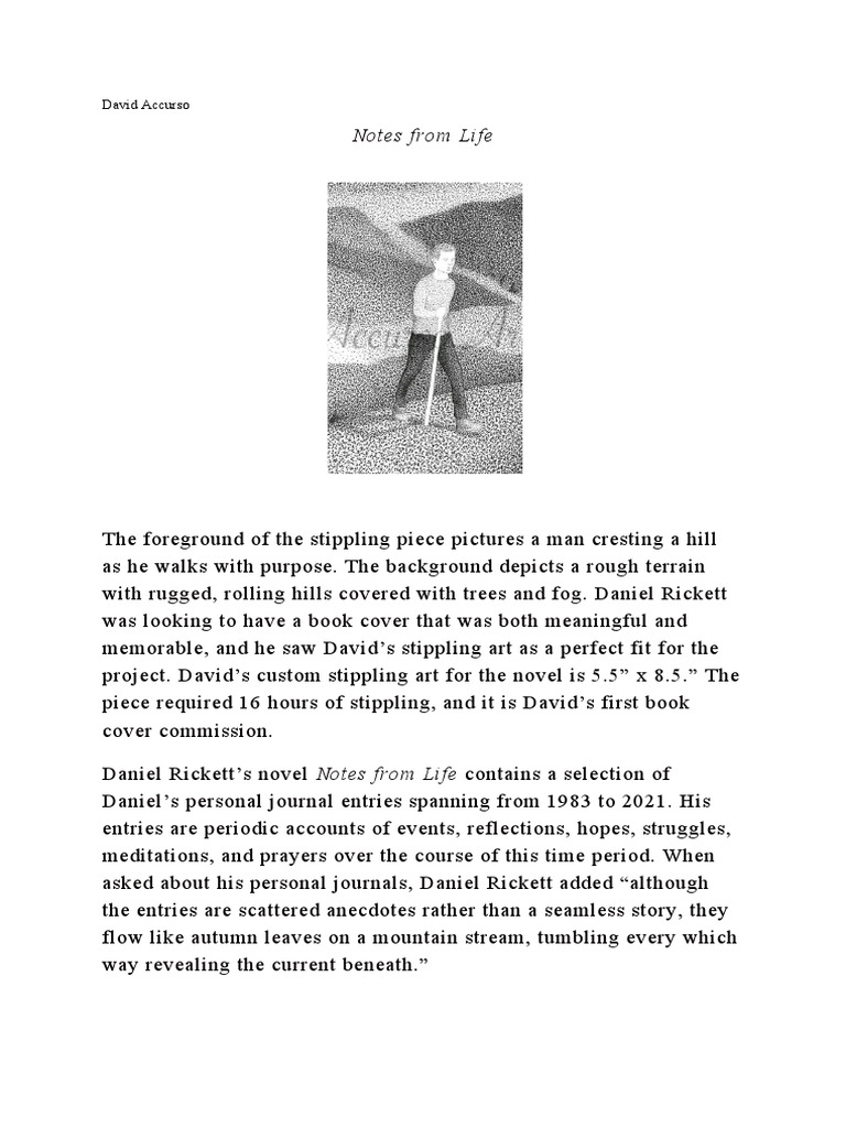 David Accurso's Stippling Art for Novel | PDF | Rembrandt | Pablo Picasso