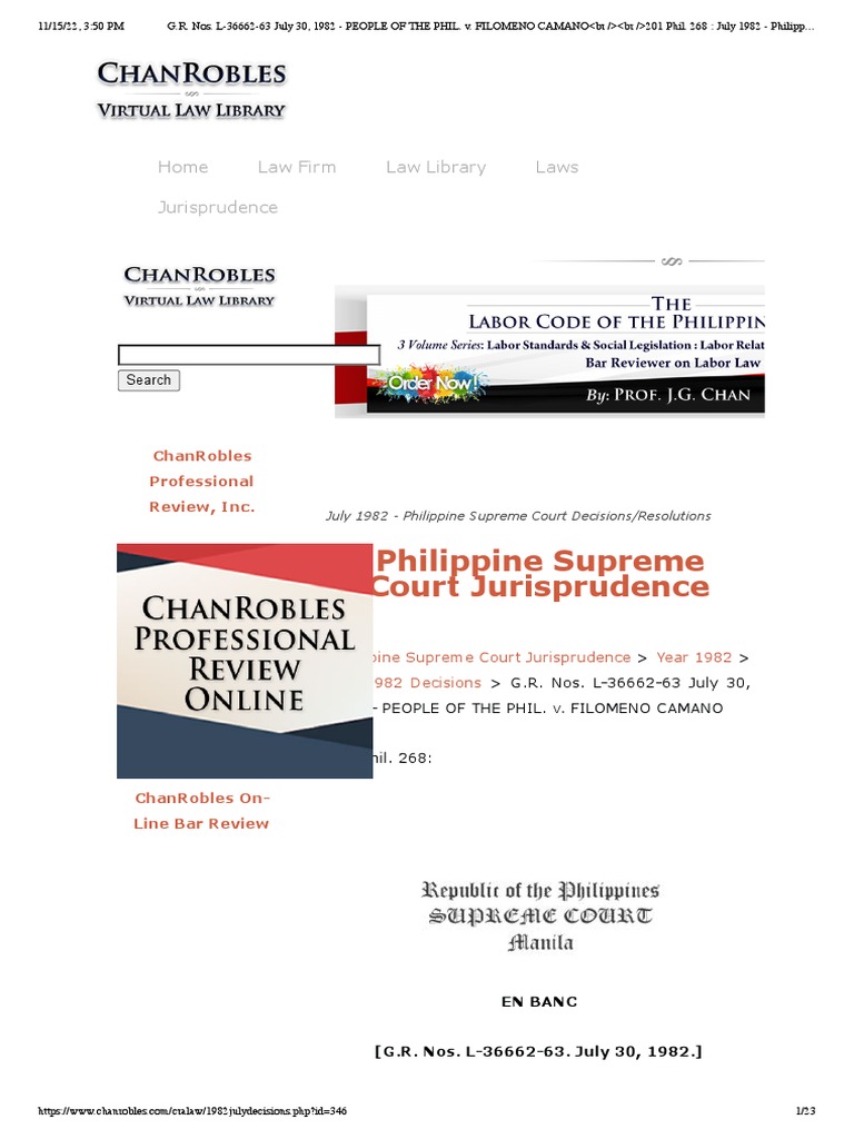 PEOPLE OF THE PHIL. v. FILOMENO CAMANO | PDF | Murder | Capital Punishment