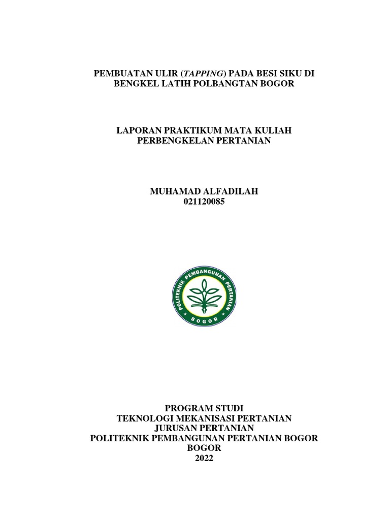 Proses Tapping Ulir pada Besi Siku | PDF