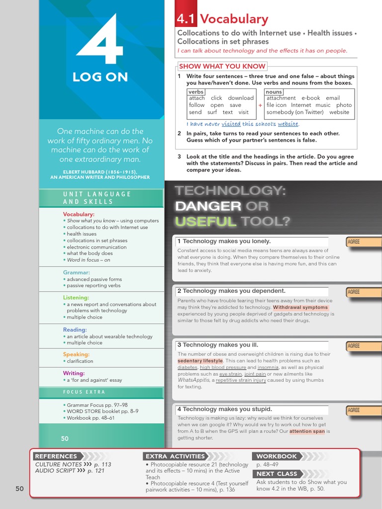 Focus B1 Part 2 Unit 4 | PDF | Wearable Technology | Social Media