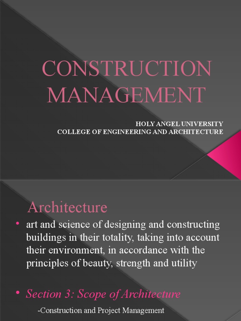 Consman l1 Intro | PDF | Architect | General Contractor Consman l1 Intro | PDF | Architect | General Contractor