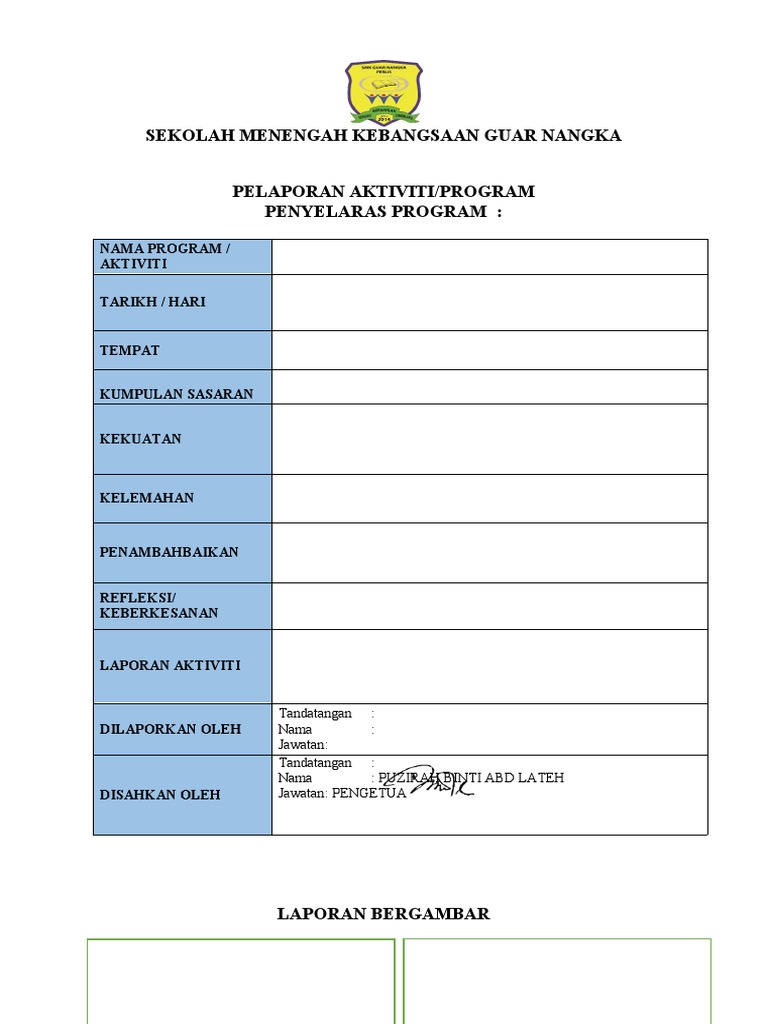 Format Laporan TS25 | PDF