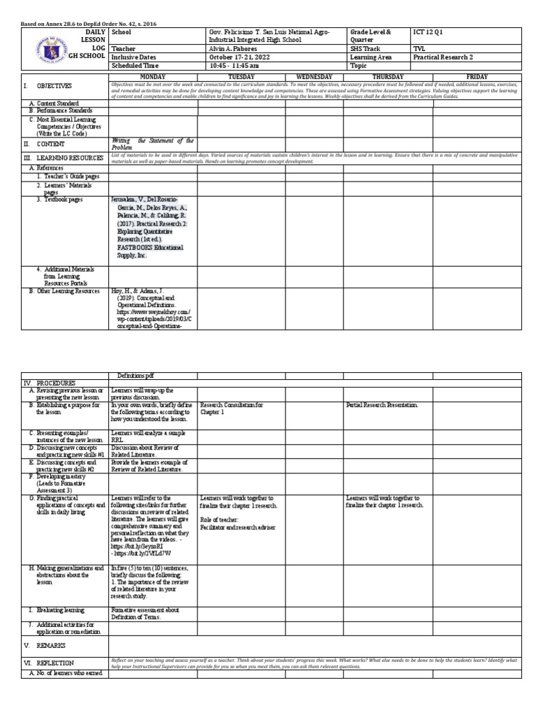 SHS-DLL-pr2 Week 9 | Download Free PDF | Learning | Teaching Method