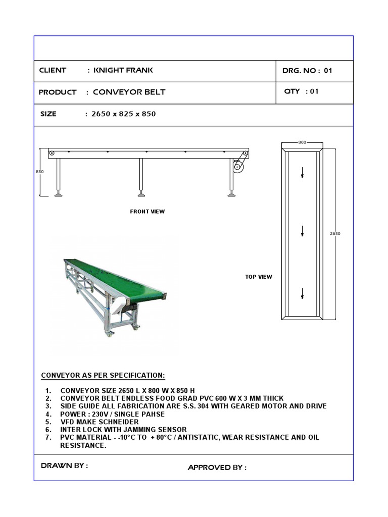 Conveyor Belt | PDF