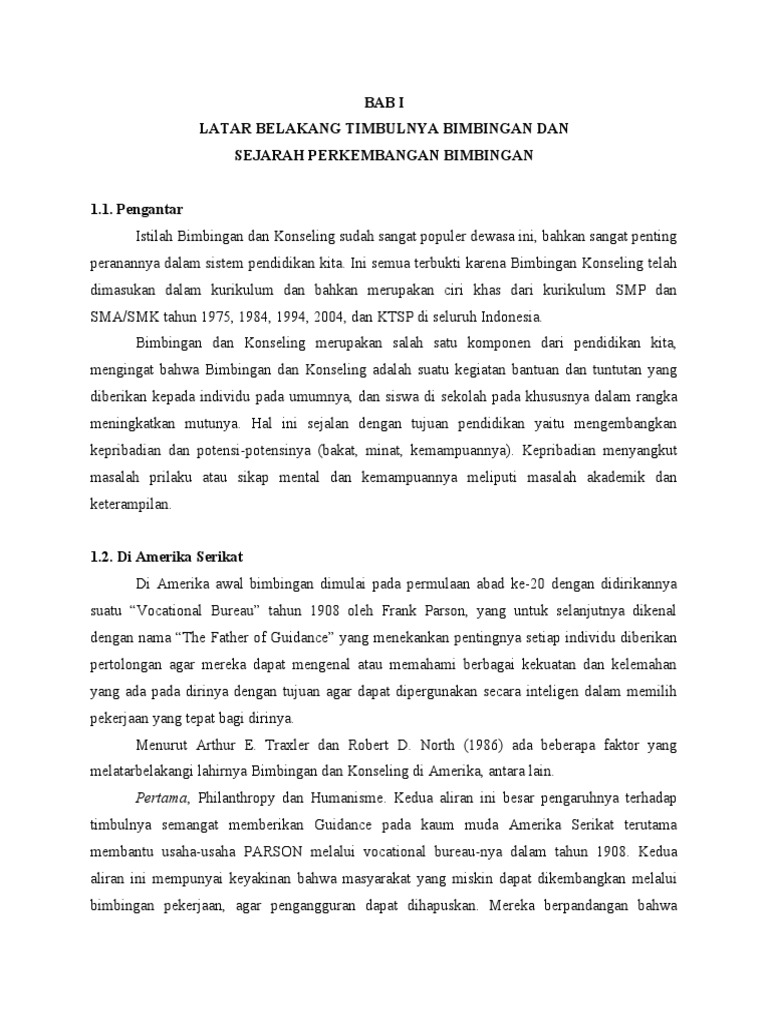 Pert 2, Sejarah BK Di Sekolah | PDF