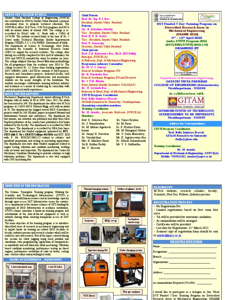 Brochure Final | Download Free PDF | Mechanical Engineering | Engineering