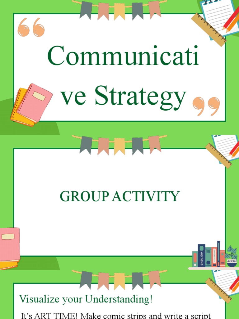 Comic Strip on Communicative Strategies | PDF