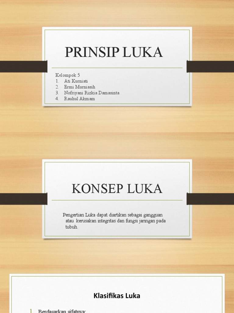 Prinsip dan Proses Penyembuhan Luka | PDF