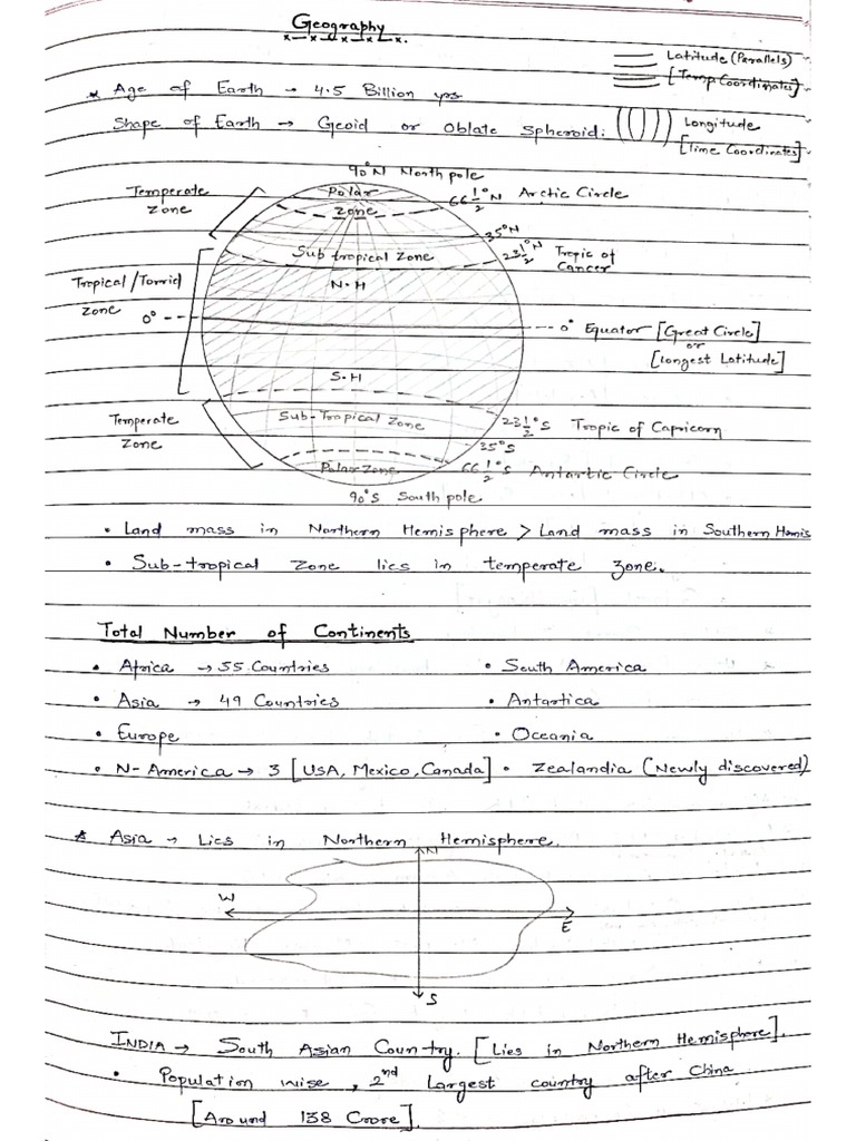 Geography Notes by Saurabh Kumar Pandey Sir | PDF