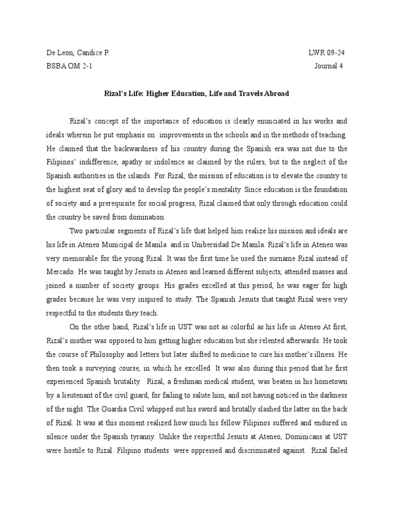 De Leon Candice P. - Journal 4 | PDF