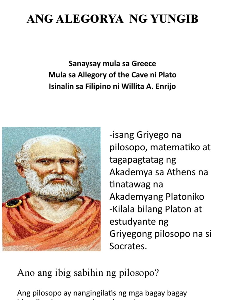 Ang Alegorya NG Yungib | PDF